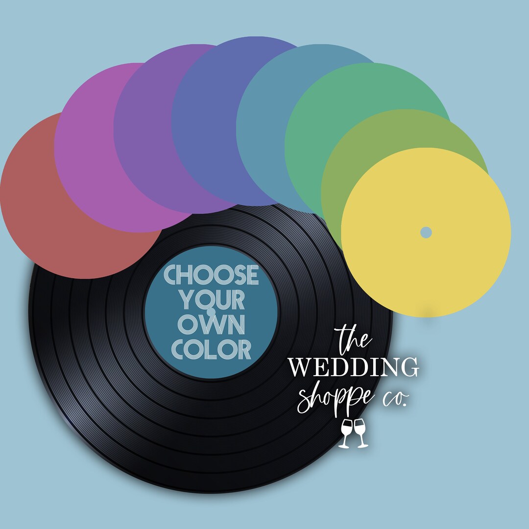 BLANK Solid Color Record Sticker | Wedding Guest Book Sticker | Ships ...