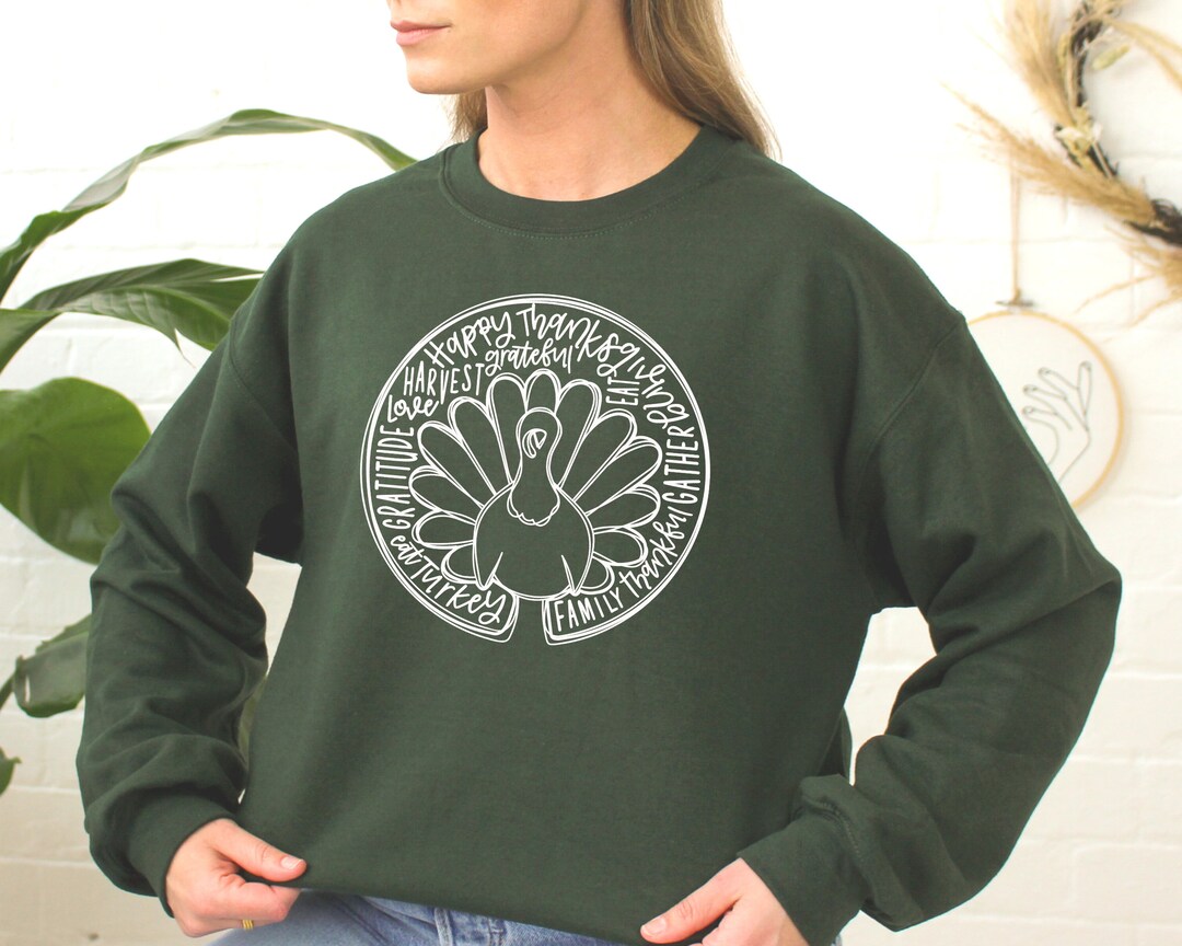 Thanksgiving Sweatshirt Turkey Sweatshirt Thanksgiving Tees - Etsy