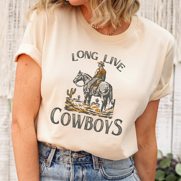 Wild West Long Live Cowboys Shirt - Etsy
