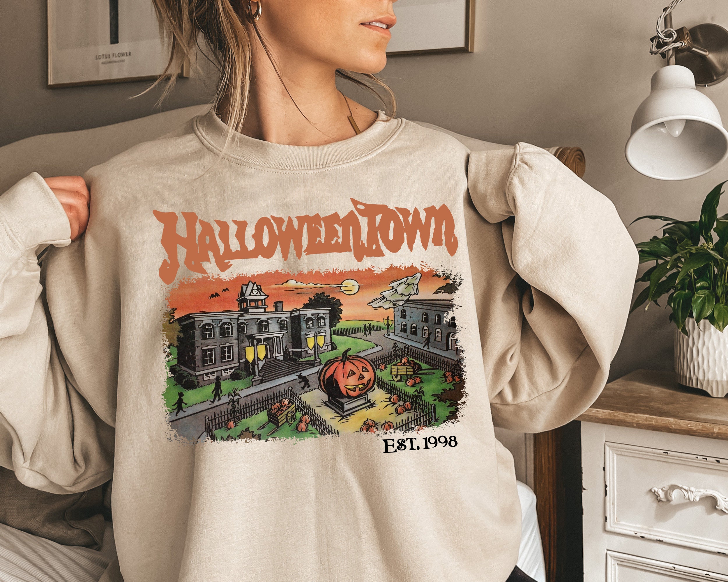 Halloweentown University Sweatshirt Halloween Town Etsy