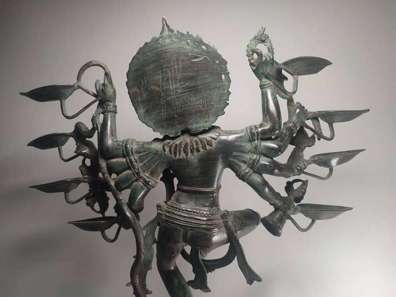 Brass Statue of Lord Krishna With 8 Arms , Holiday Decor, Gift Idea ...