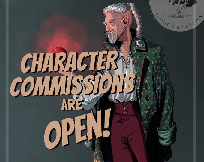 Personalized Character Commission - DND, RPG, Sci Fi, Fantasy, OC - Etsy