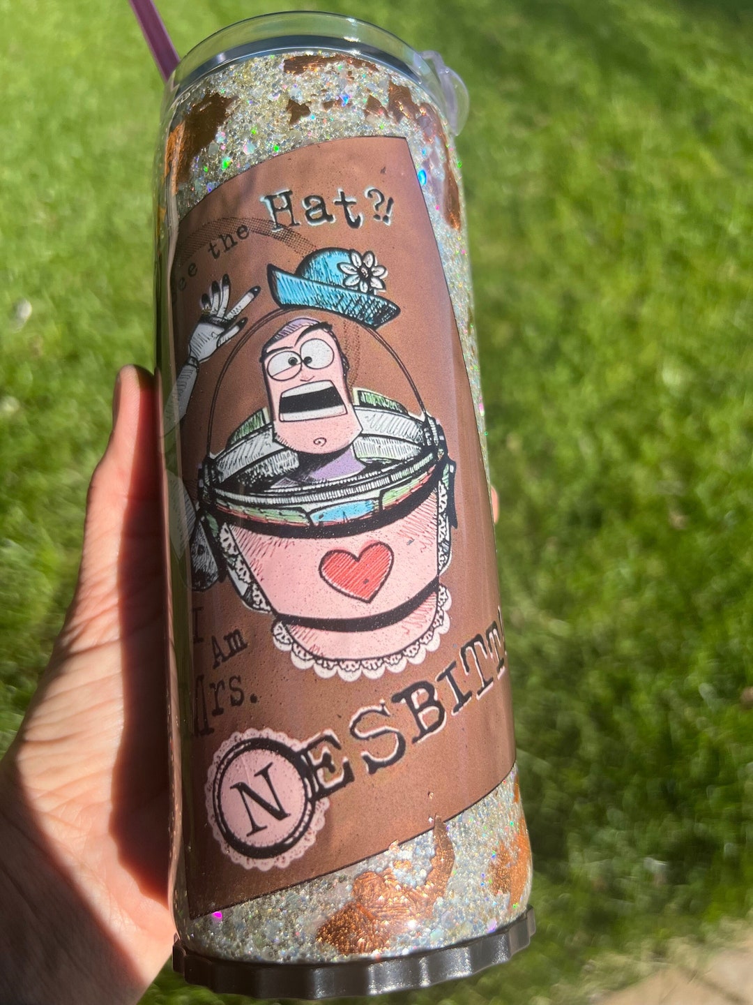 Buzz Lightyear Tumbler – "mrs. Nesbitt", Glitter Insulated 20oz Cup - Etsy
