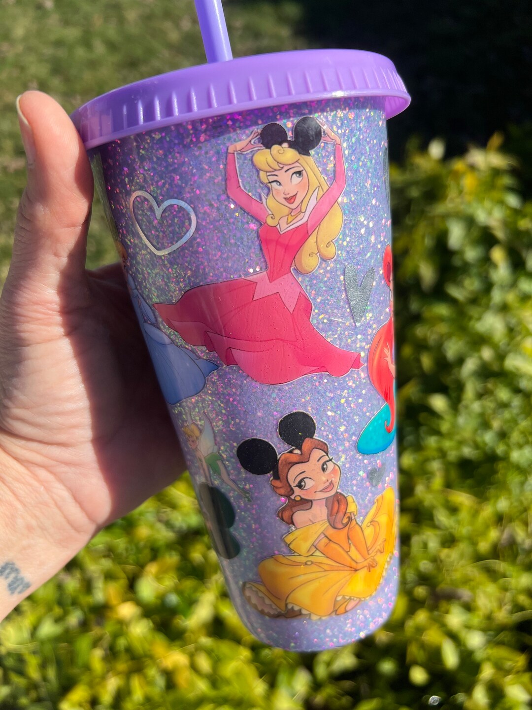 Princesses 24 Oz Reusable Cold Cup - Ready to Ship - Etsy