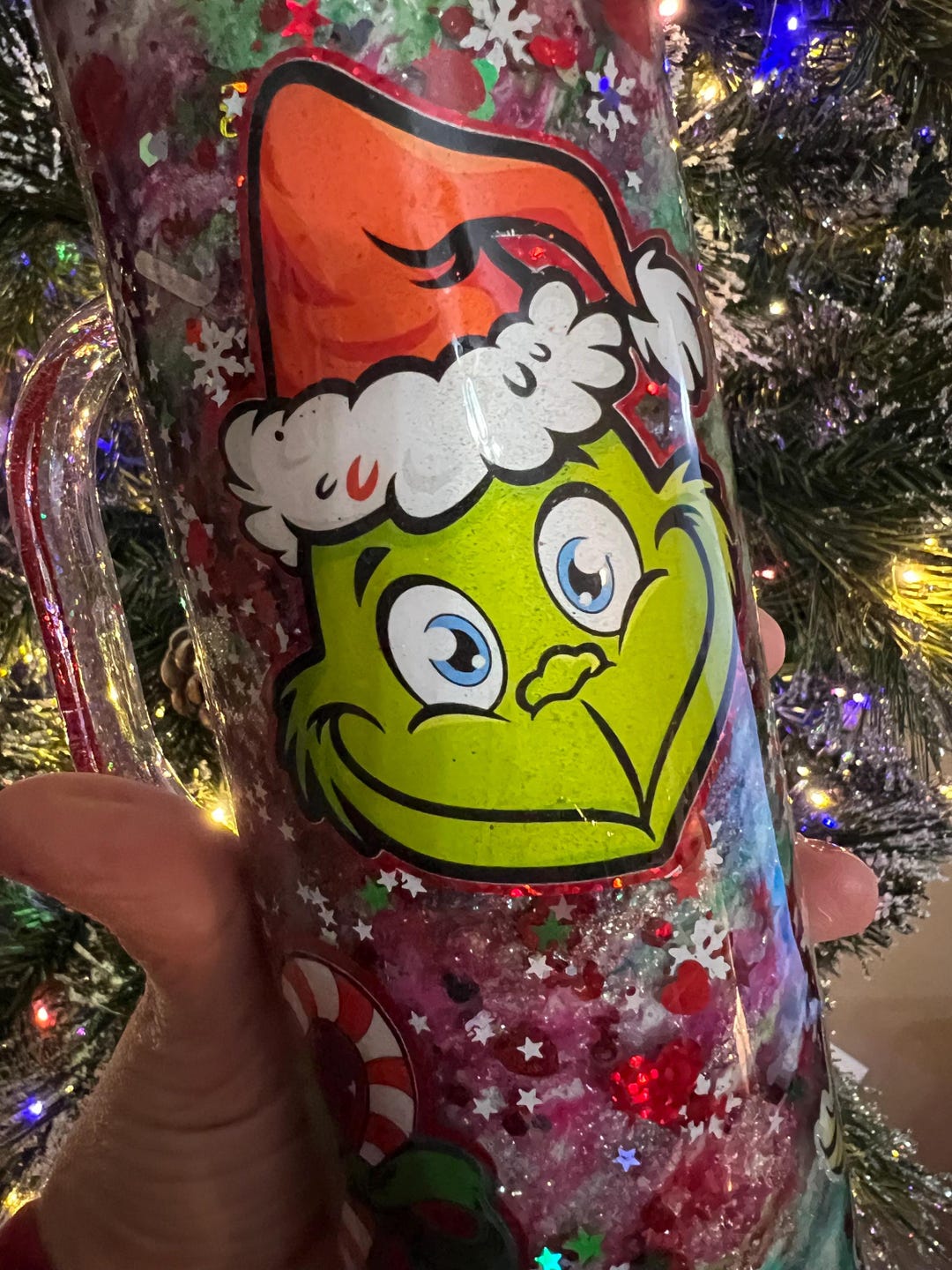 Grinch- Max- Cindy Lou Whoo - Storyboard-snowglobe 20 Oz Handle Tumbler ...