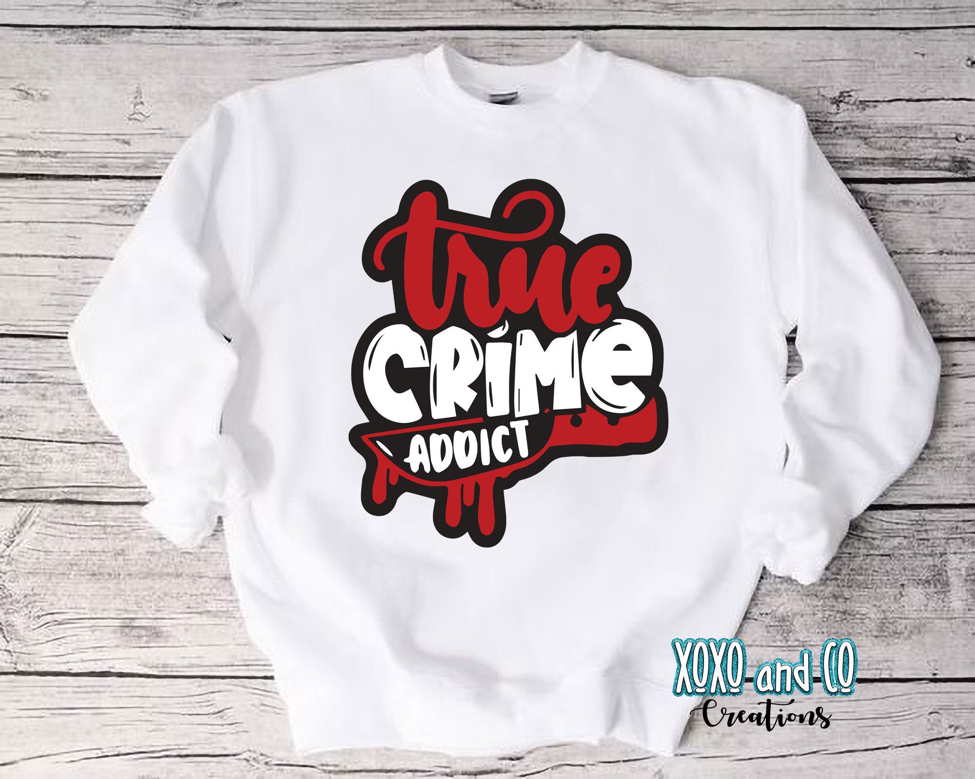 True Crime Addict SVG Retro Style Be Happy SVG PNG Cricut - Etsy