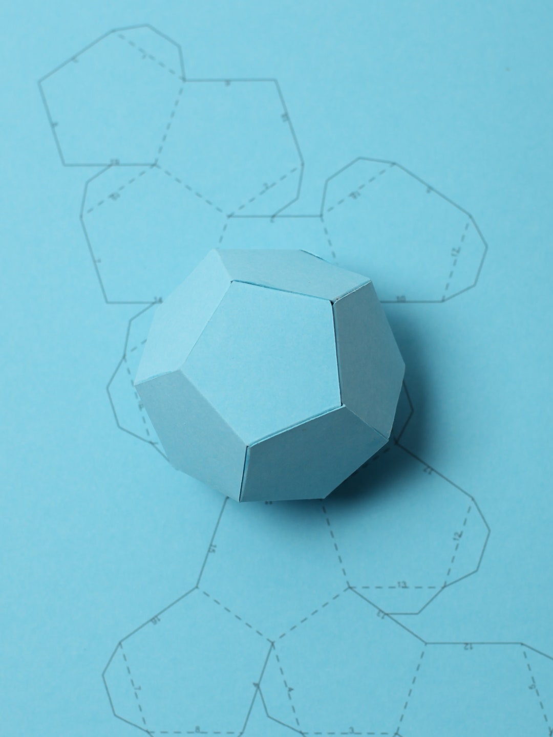 Dodecahedron, Platonic Solids, Platonic Solids, 3D Paper Model, DIY ...