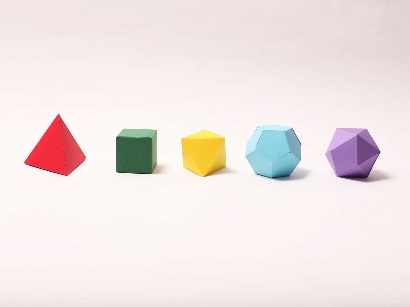 Dodecahedron, Platonic Solids, Platonic Solids, 3D Paper Model, DIY ...