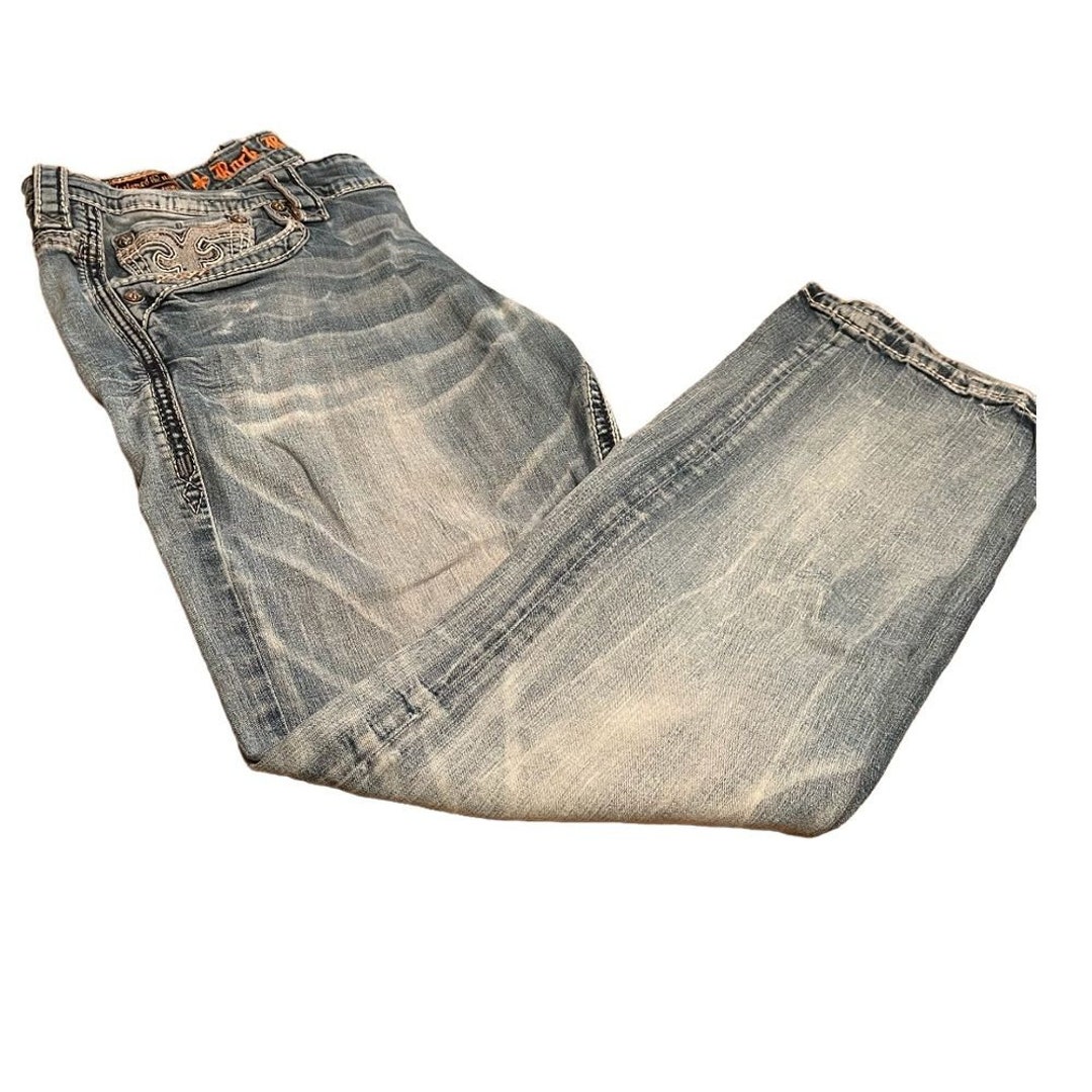 Rock Revival Hemlin Alt Straight Leg Jeans, Size 40 - Etsy