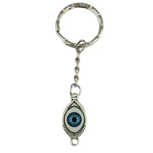 Blue Evil Eye Keychain, Eyeball Keyring, Protection Charm, Doll Eye Bag ...