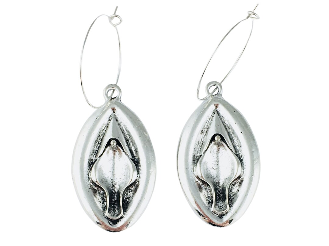 Vulva Hoops, Yoni Hoop Earrings, Lesbian Jewelry, Female Genitals ...