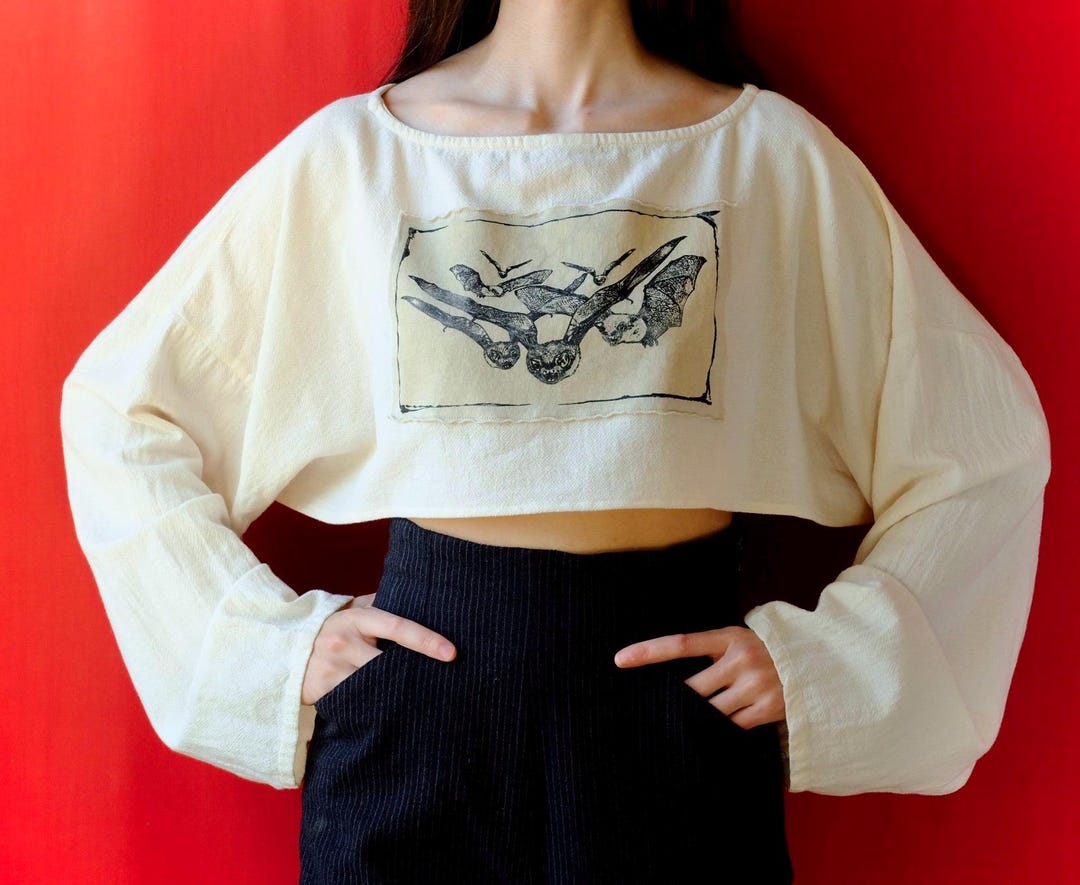 Whimsy Goth Bolero Boxy Cropped Micro Shrug Halter Straightjacket Vibes ...