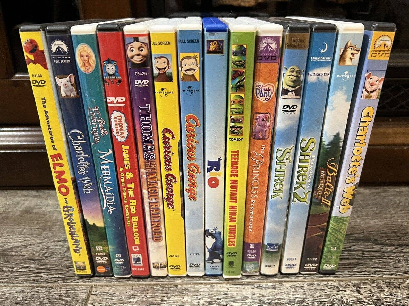 DVD Lot of 14- Family - Children's Elmo, Barbie, Thomas Train, Curious ...