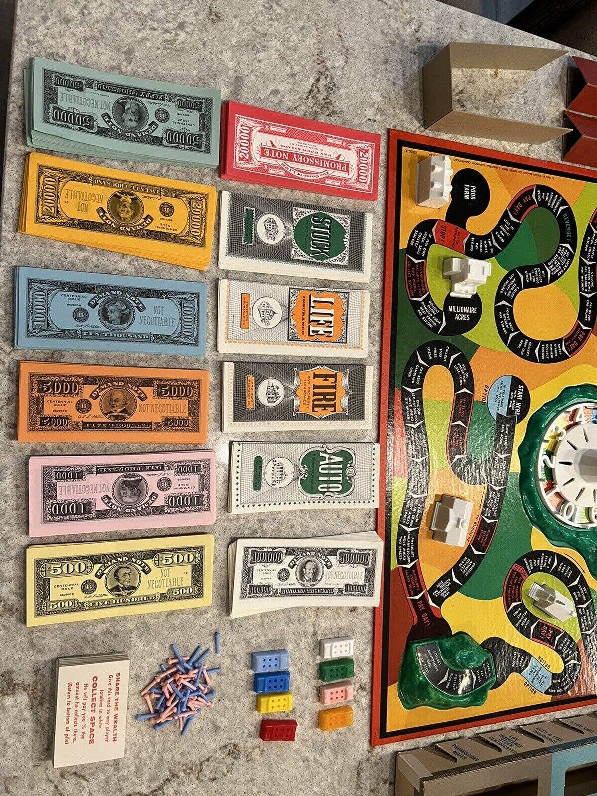 Vintage the Game of Life Original 1960 Art Linkletter Version Milton ...