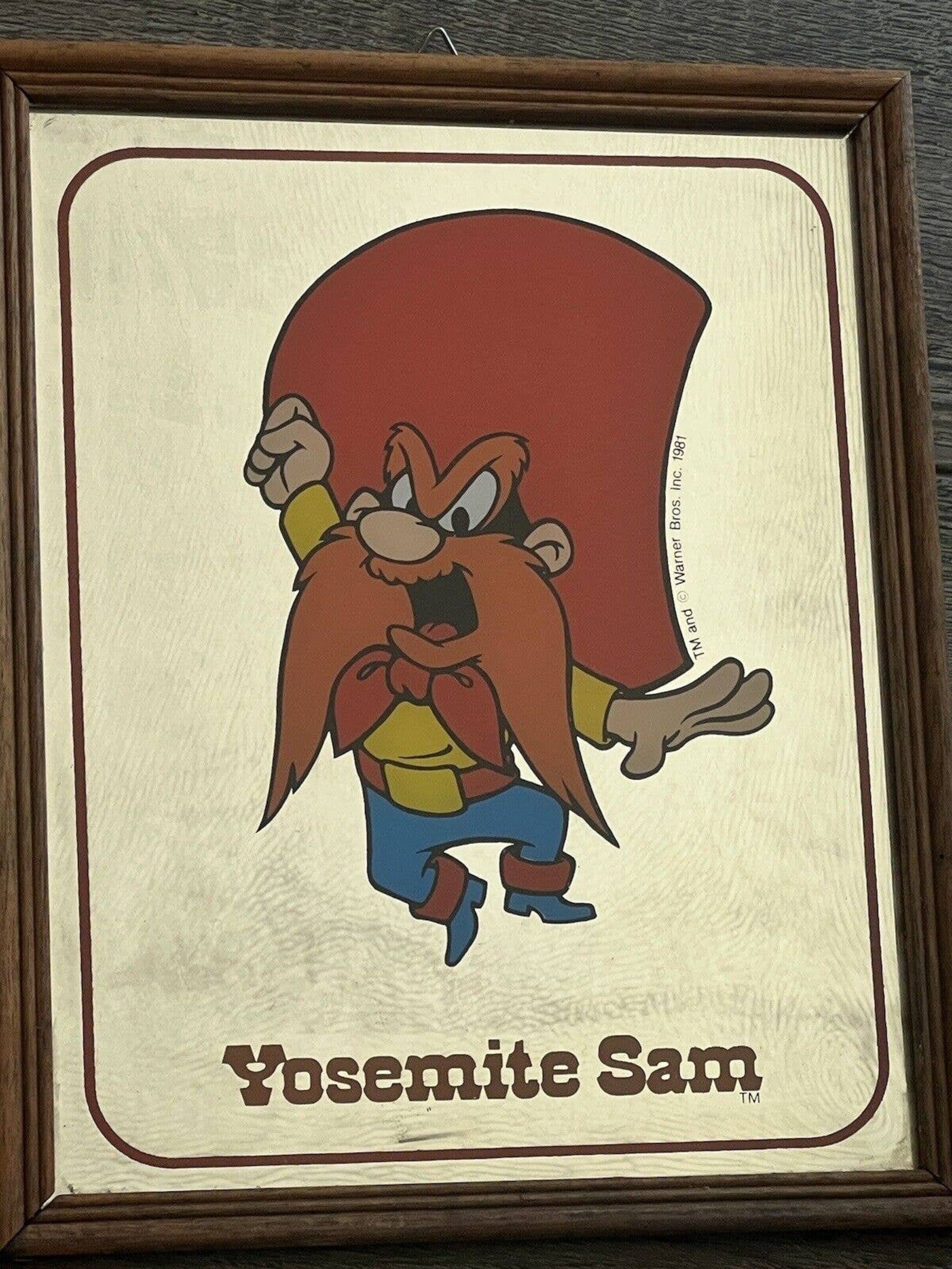 RARE Vtg 1971 Yosemite Sam TM & Warner Bros. Inc. Collectible Mirror ...