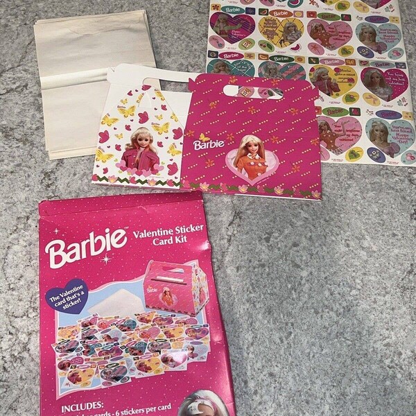 Barbie Valentine Card - Etsy