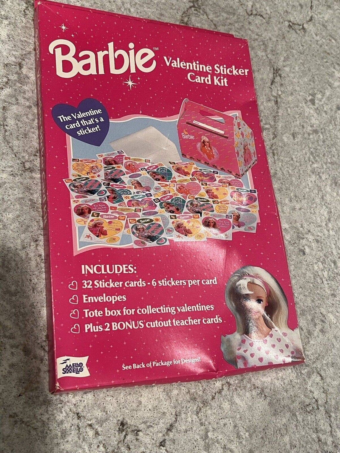 VINTAGE BARBIE Valentine Sticker Card Kit -1977-COMPLETE - Etsy
