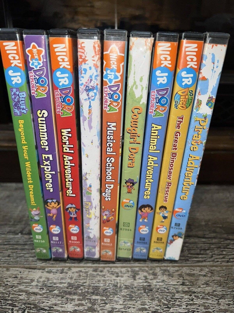 Lot of 9 Nickelodeon Dvds DORA the EXPLORER - Etsy