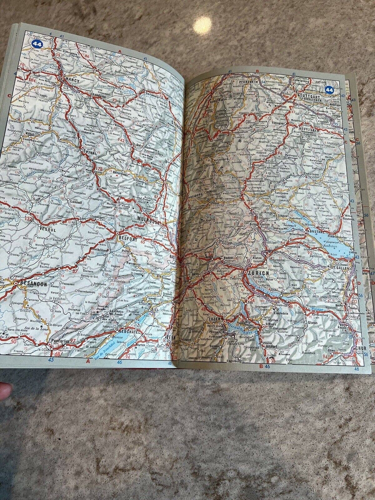 Vintage Europa Touring Maps Atlas- Motoring Guide of Europe- Hallwag ...
