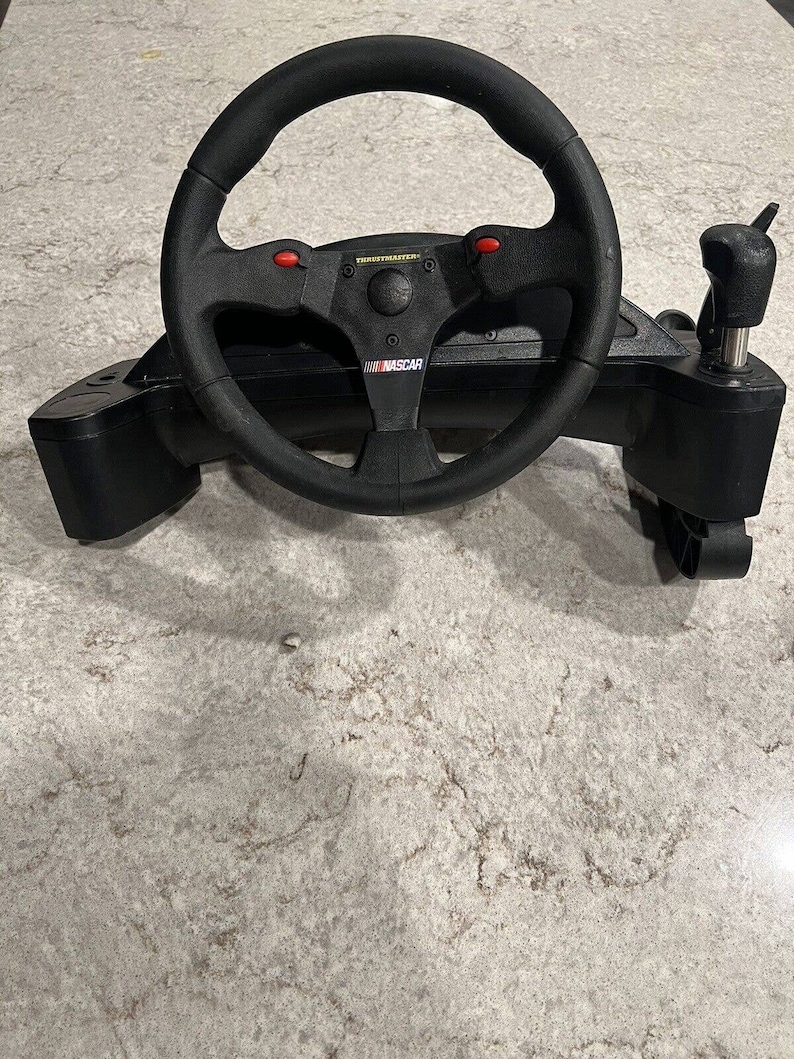Vintage THRUSTMASTER NASCAR Pro Racing Steering Wheel and Pedals Set ...