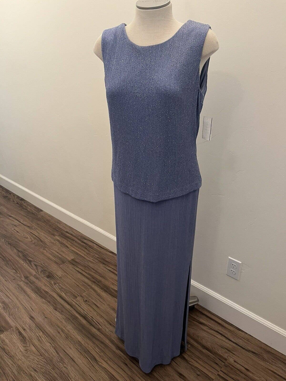 ALEX Evenings 2 Piece Long Dress With Sparkles Sz 12- New With Tags ...