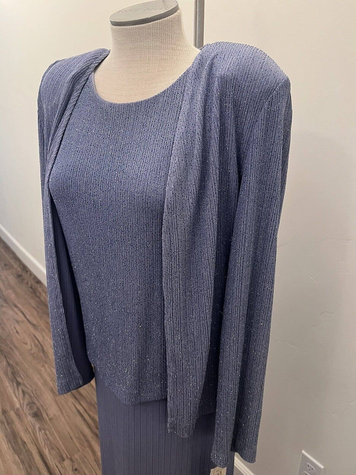 ALEX Evenings 2 Piece Long Dress With Sparkles Sz 12- New With Tags ...