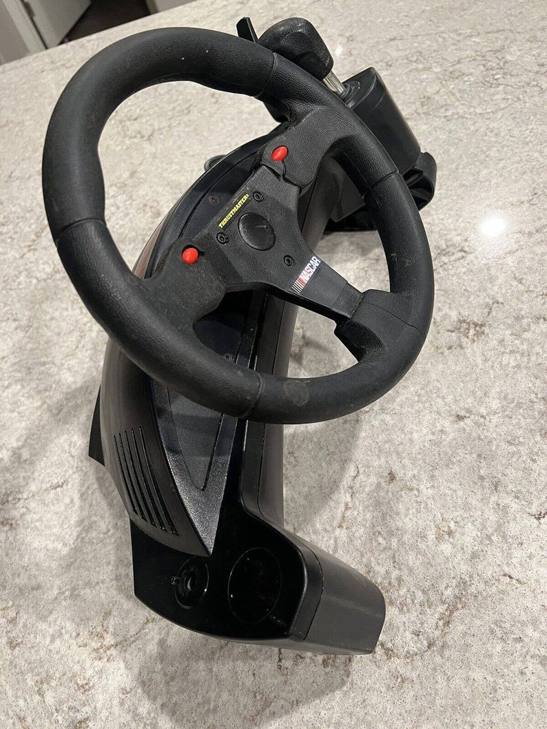 Vintage THRUSTMASTER NASCAR Pro Racing Steering Wheel and Pedals Set ...