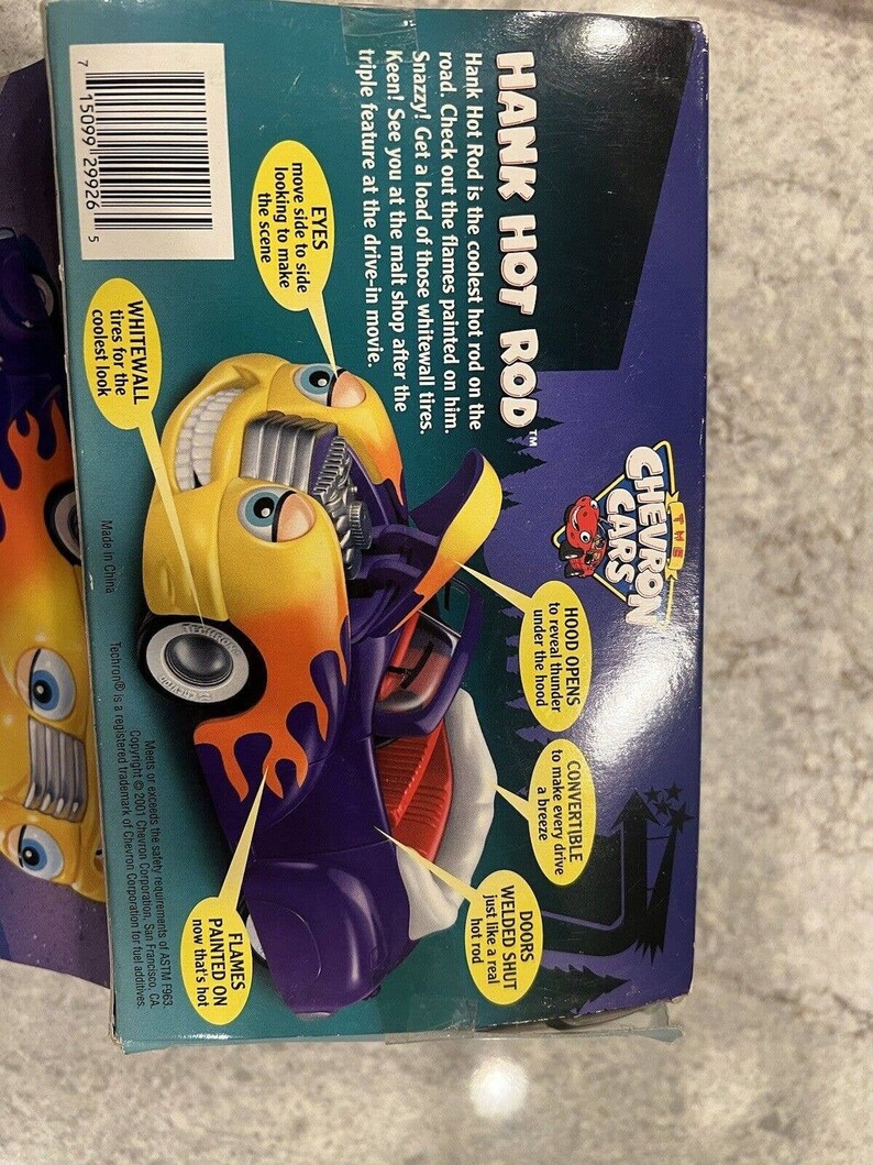 Vintage New in Box Chevron Cars "hank Hot Rod" - Etsy
