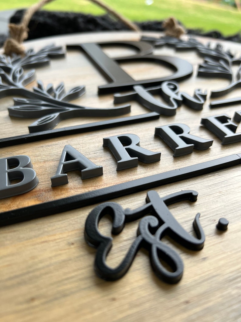 Established Sign Round Establish Sign Gift Housewarming - Etsy