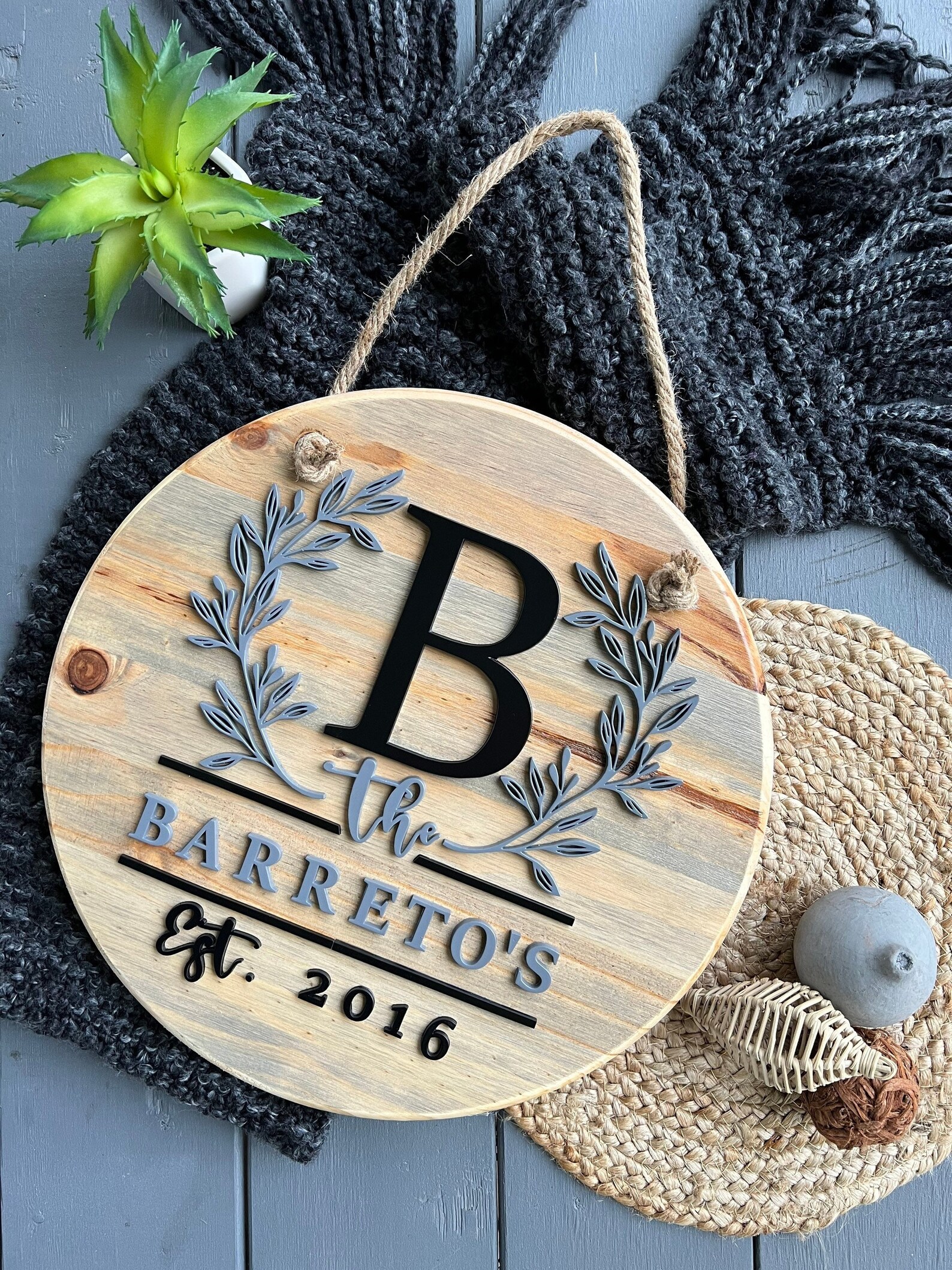 Established Sign Round Establish Sign Gift Housewarming - Etsy