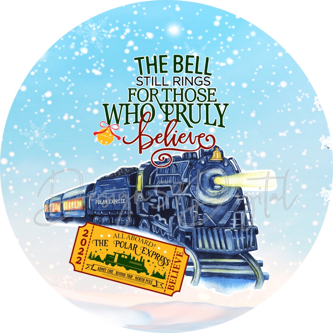 Polar Express-polar Express Sublimation-christmas Train -polar Express ...