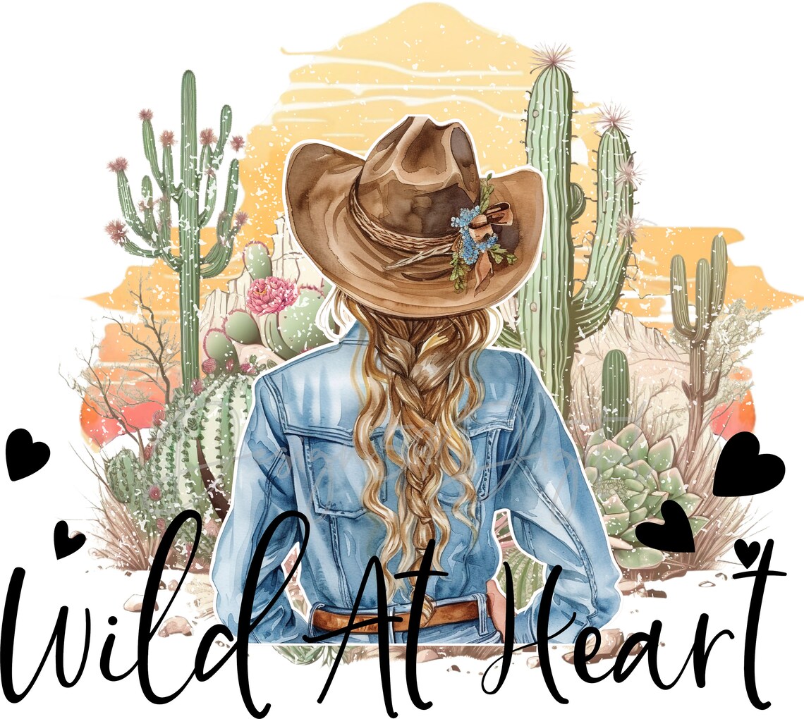 Cute Cowgirl Clipart, Sublimation Design Bundle, Western Sublimation ...