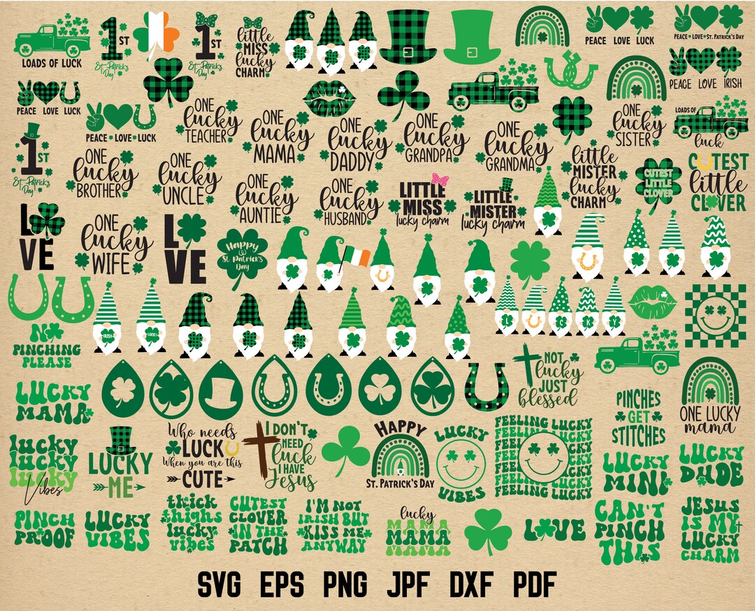 100 St Patrick's Day Svg Bundle St Patricl Cut File Cricut Clipart ...