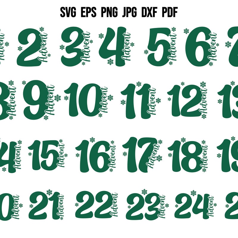 Calendar Numbers - Etsy