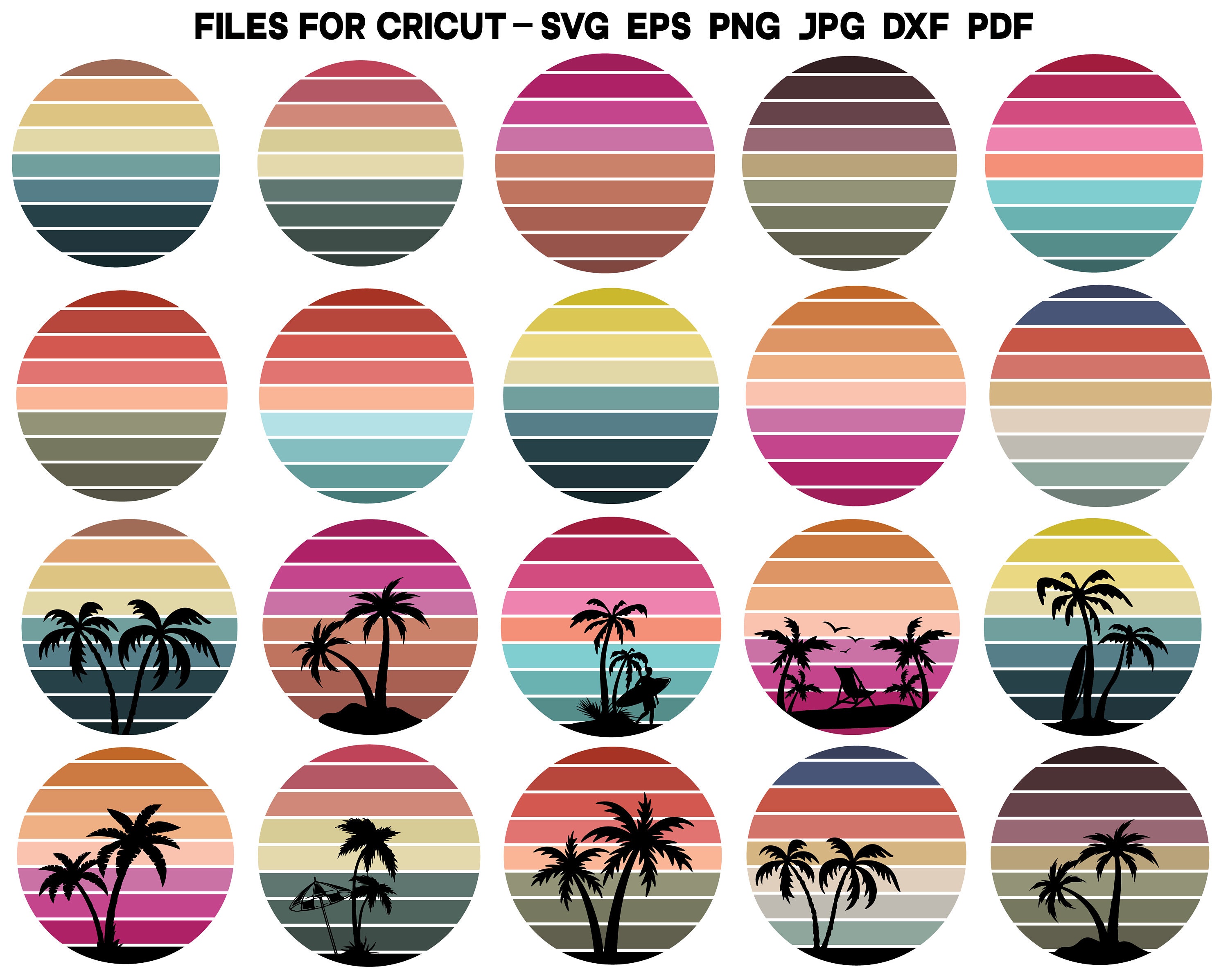 Retro Sunset SVG Retro Summer Svg Retro Vintage SVG Groovy Svg - Etsy