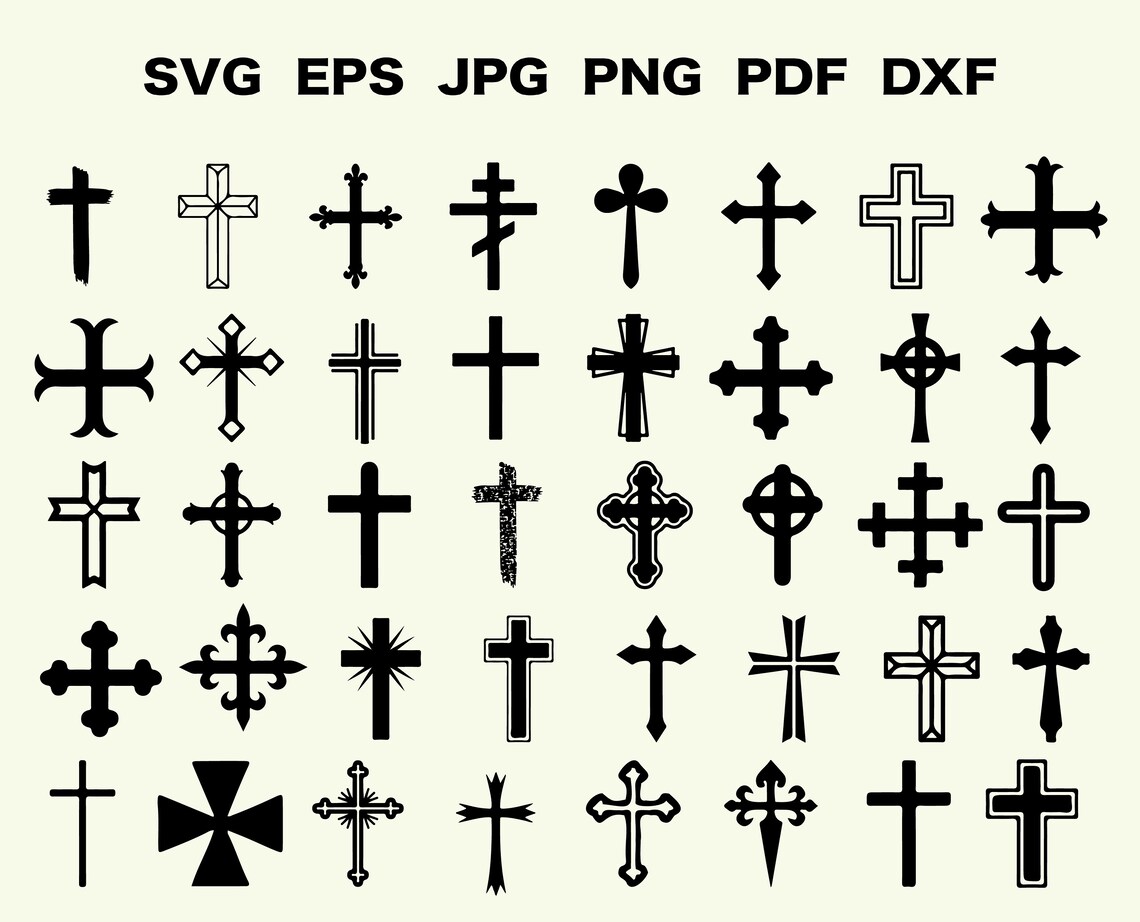 Cross Svg Cross Silhouette Cross Cut File Crosses Svg Files Christian ...