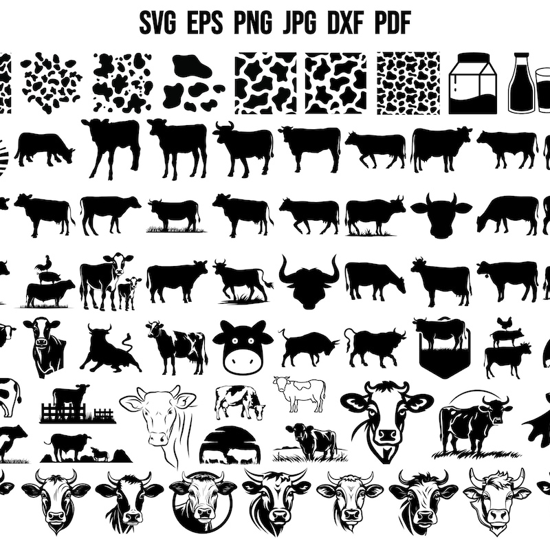 Cow Decals - Etsy