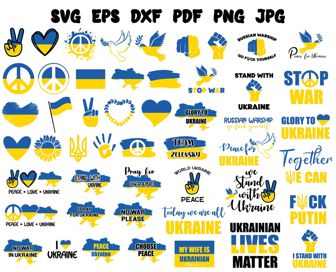 Ukraine Svg Digital File Ukrainian Artist Svg Peace Svg Ukraine ...