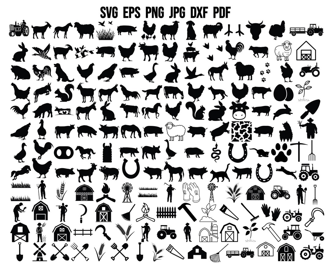 Farm SVG | Farm Animals SVG | Farmhouse SVG | Farmer Svg | Farm Cricut ...