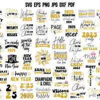 New Year Svg - Etsy