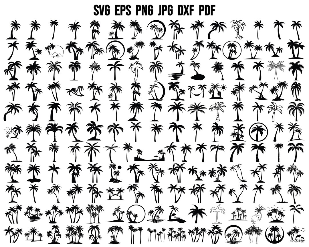 Palm Tree SVG | Palm Tree Silhouette | Tropical Svg | Summer Bundle Svg ...