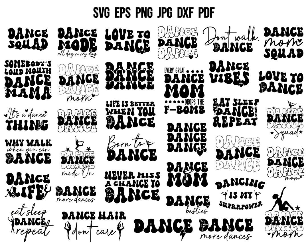 Dance SVG | Dancer SVG | Dance Mom SVG | Retro Dance T Shirt | Groovy ...