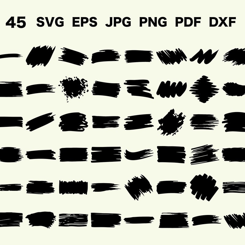 Paint Brush Strokes - Etsy