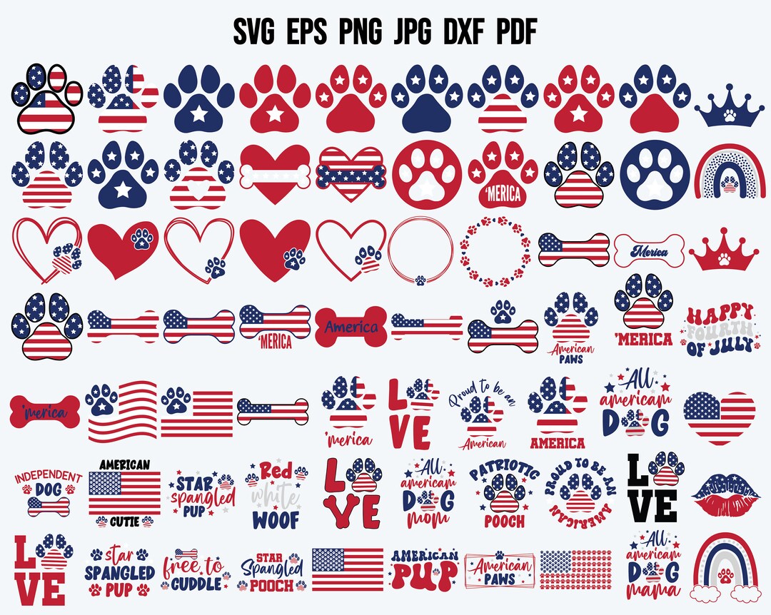 America Dog SVG | Independence Day SVG | Dog SVG | 4th of July Svg ...