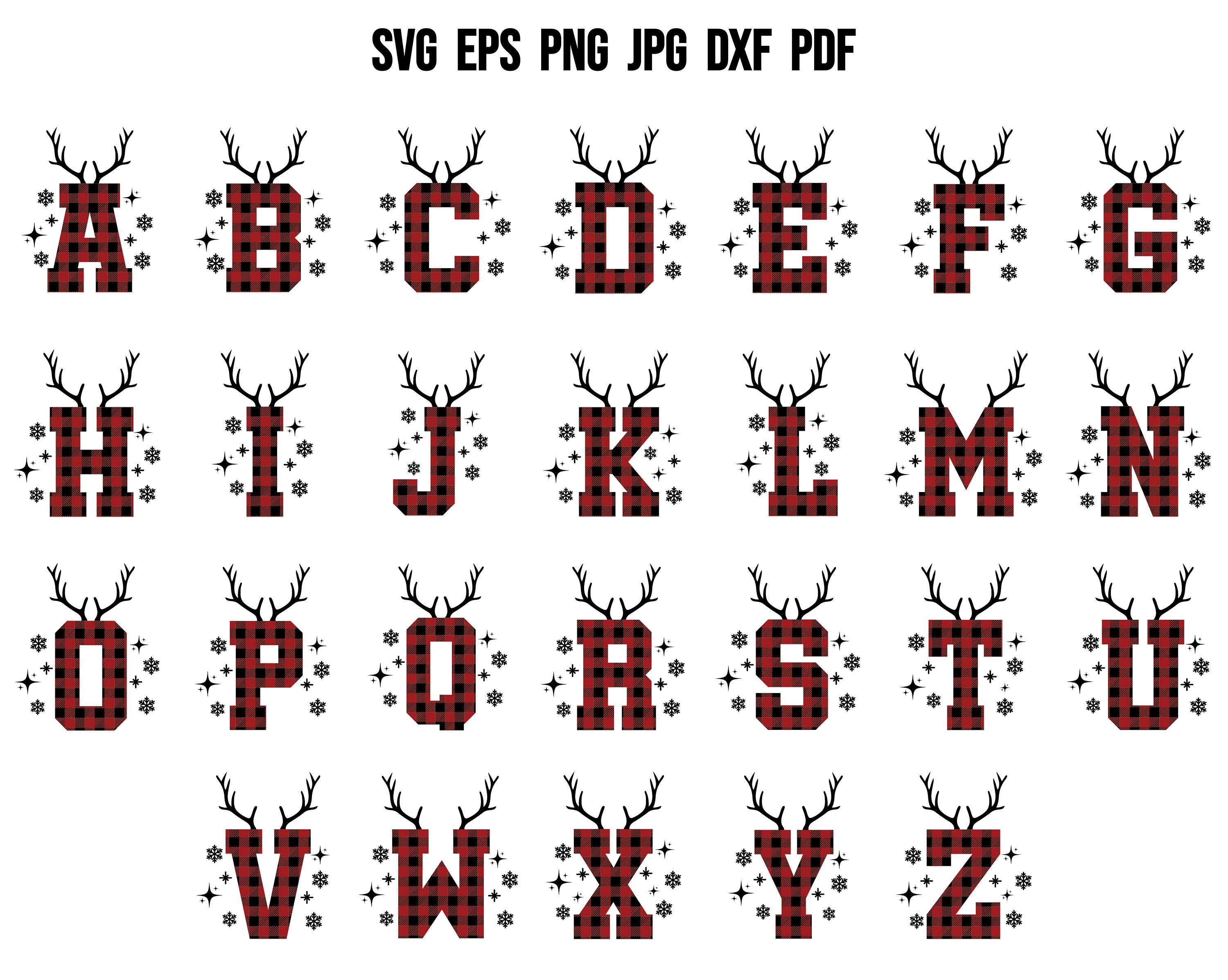 Christmas Alphabet SVG | Christmas SVG | Christmas Font SVG | Christmas ...