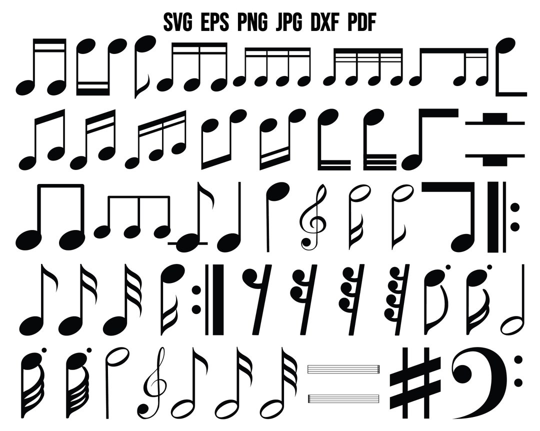 Music Notes SVG | Musical Notes SVG | Music Teacher SVG | Music Symbols ...