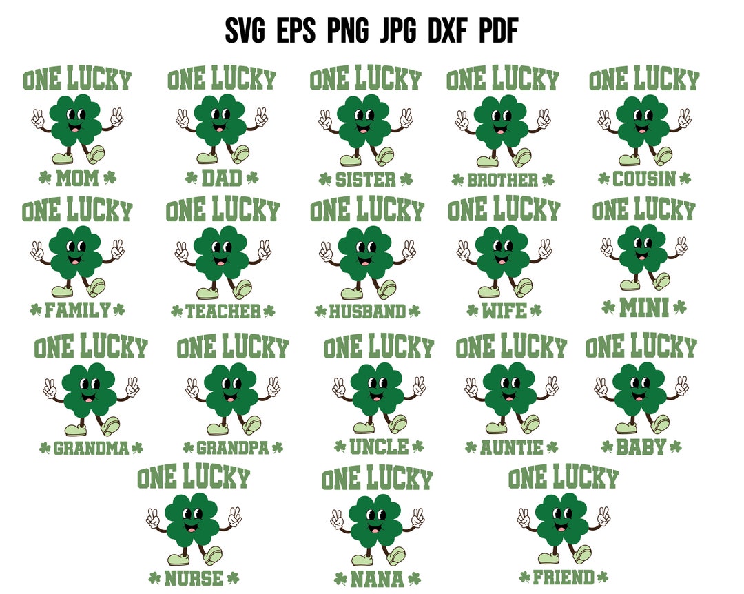 Día de San Patricio SVG / Lucky SVG / Camiseta a juego de la familia de ...