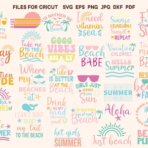 Retro Summer Beach SVG PNG Clipart for Commercial Use Summer Svg Groovy ...