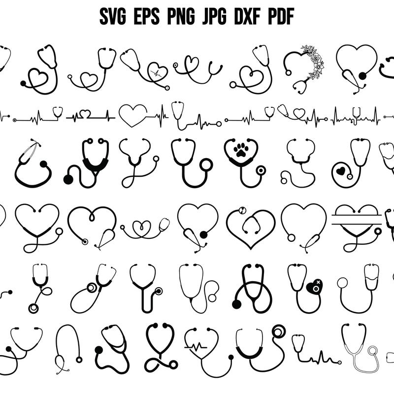 Stethoscope Monogram - Etsy
