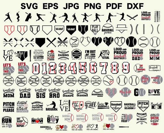 Baseball Svg Cut File Baseball Clipart Cricut Silhouette | Etsy